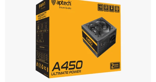 Aptech A450 ATX Power Supply – High-Performance 450W PSU | Datatech ...
